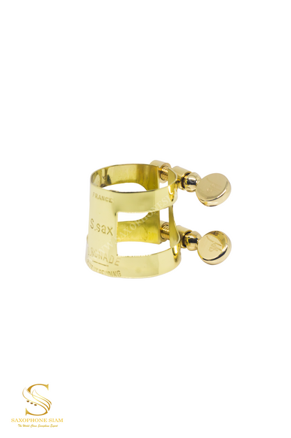 BONADE LIGATURE INVERTED GOLD LACQUERED SOPRANO SAXOPHONE – Saxophonesiam