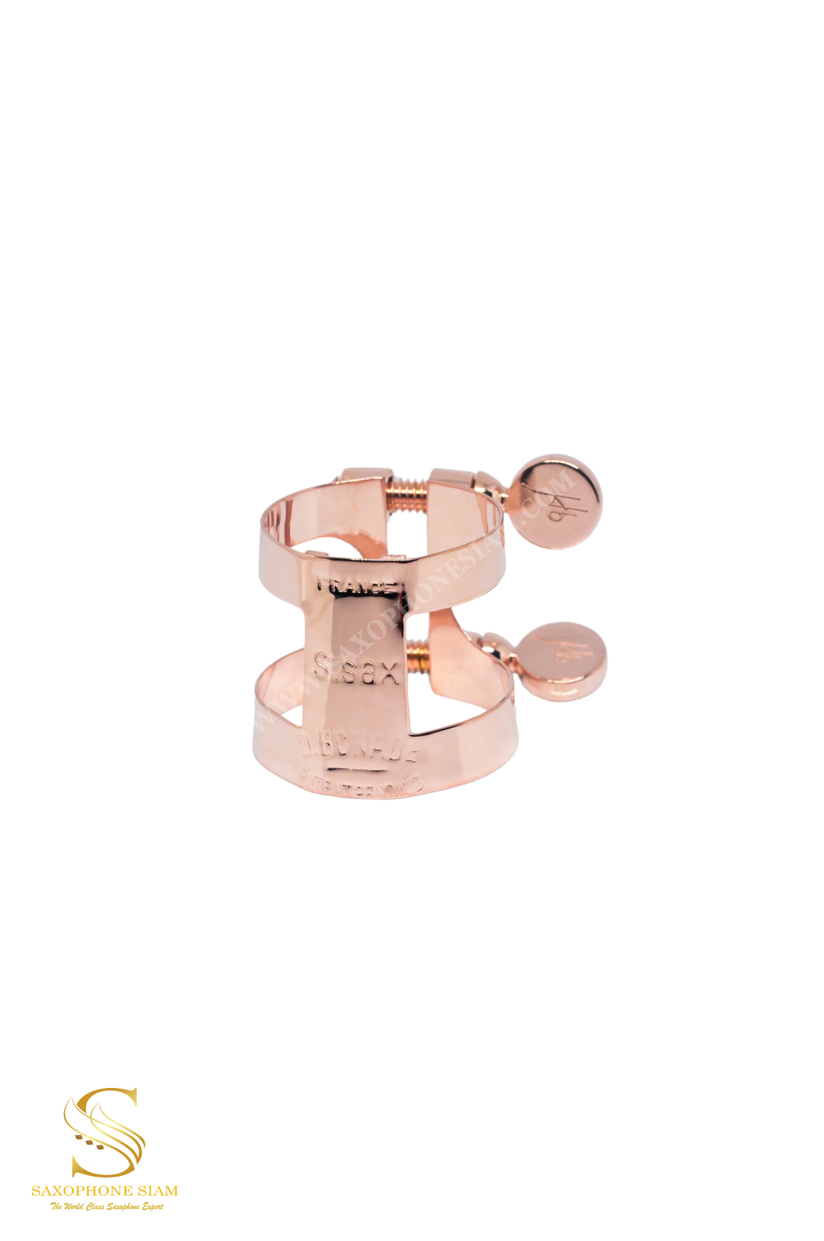 BONADE LIGATURE INVERTED PINK GOLD PLATED SOPRANO SAXOPHONE – Saxophonesiam