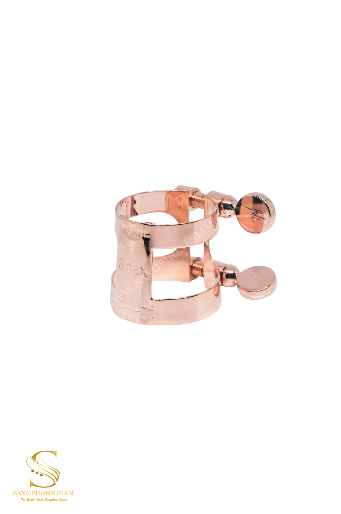BONADE LIGATURE INVERTED PINK GOLD PLATED SOPRANO SAXOPHONE – Saxophonesiam