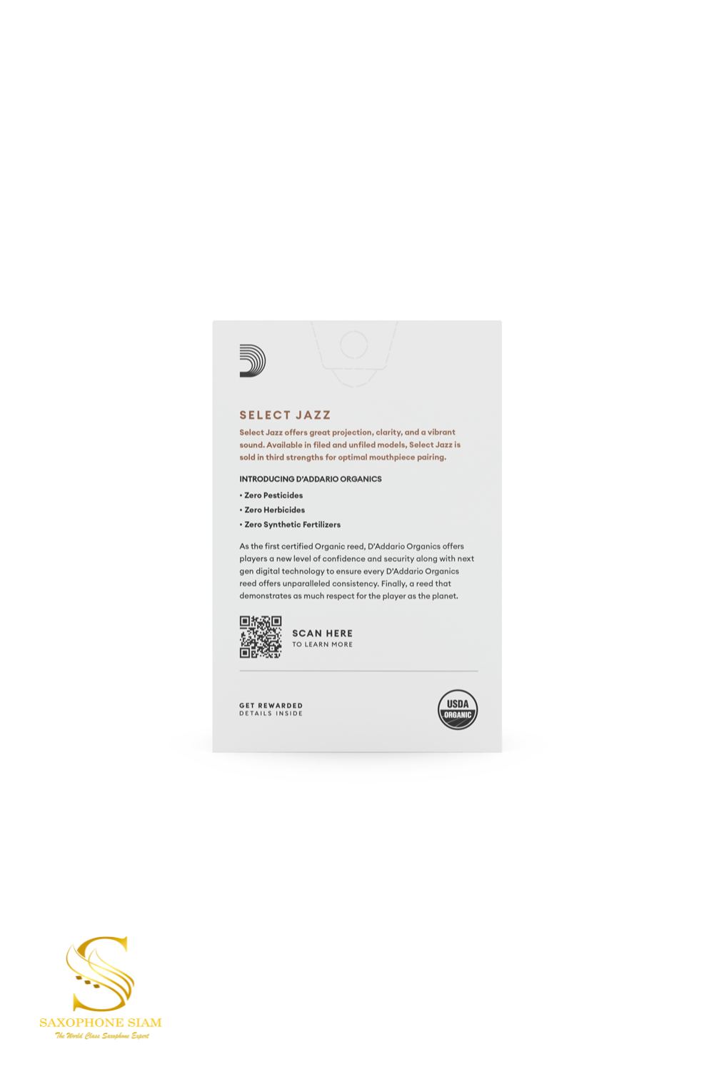 ORGANIC SELECT JAZZ UNFILED ALTO SAXOPHONE REEDS (10 PCH) – Saxophonesiam