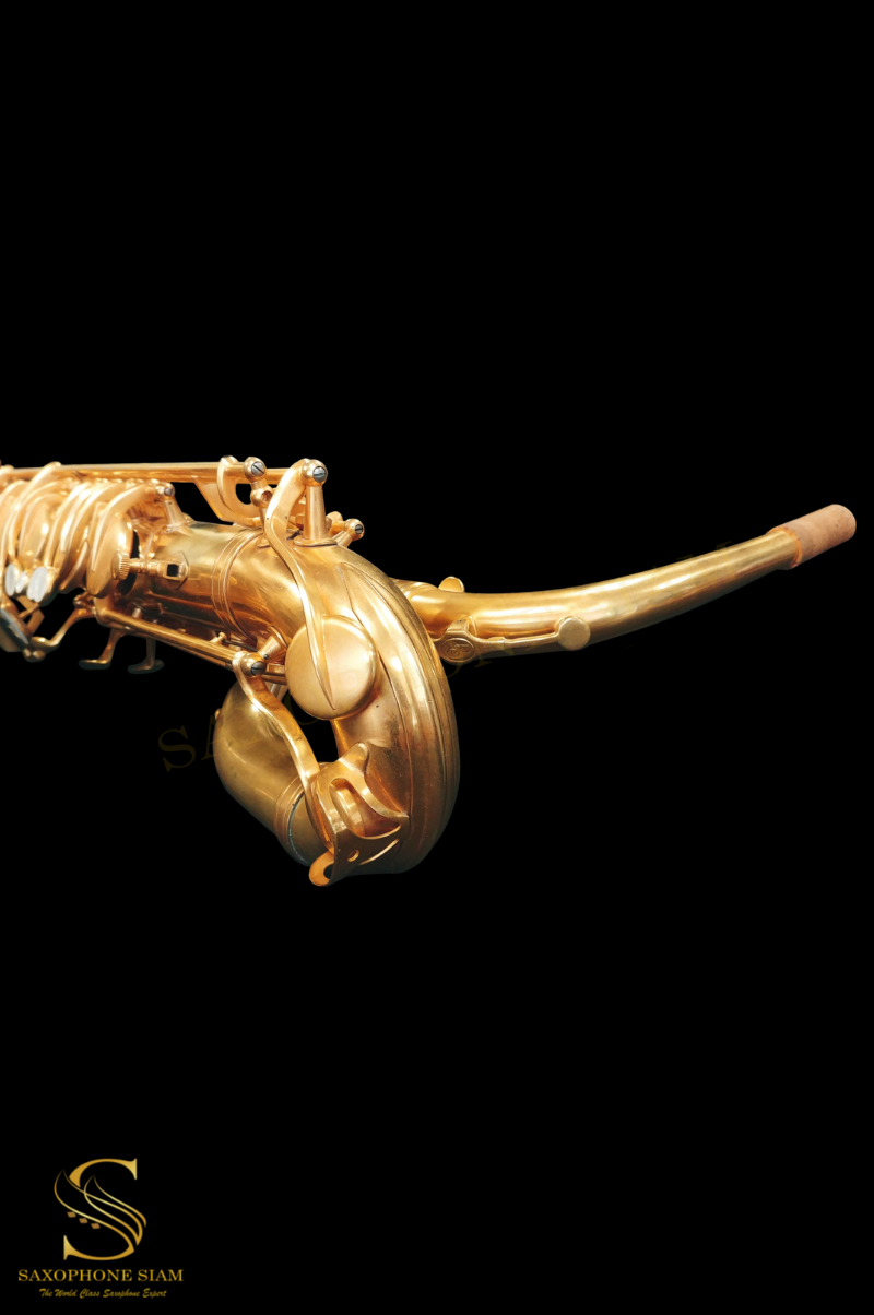 Rampone & Cazzani R1 Jazz Vintage Gold Plated Baritone neck with bag B ...