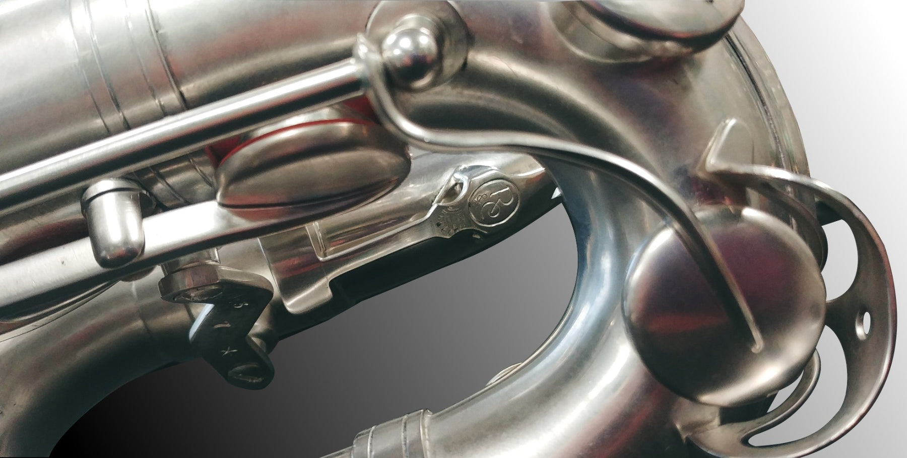 Rampone & Cazzani R1 Jazz Vintage Silver Plated Baritone neck with bag ...