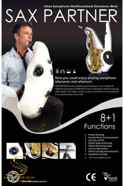 Vibes Sax Partner Tenor (Mute Sax) – Saxophonesiam