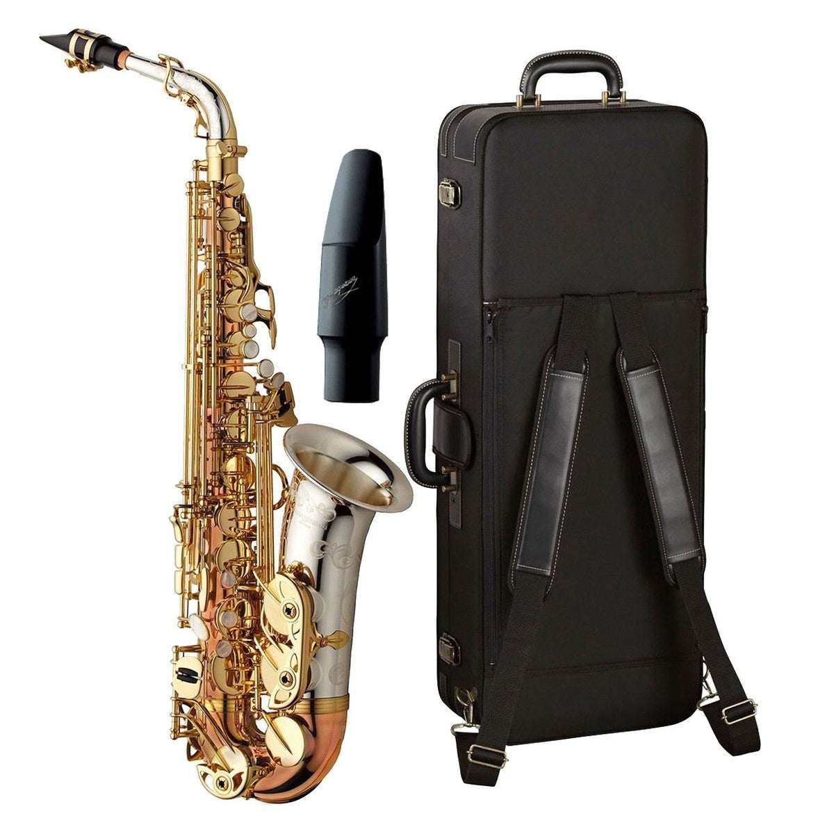 YANAGISAWA ALTO SAXOPHONE AWO32 (Silver Bell, Bronze Body and Bow ...